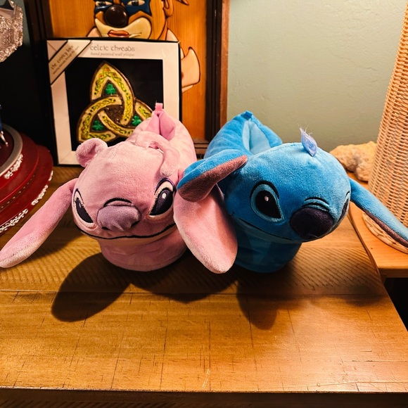 Disney | Shoes | Disney Lilo Stitch 3d Head Slippers Blue Purple Size ...